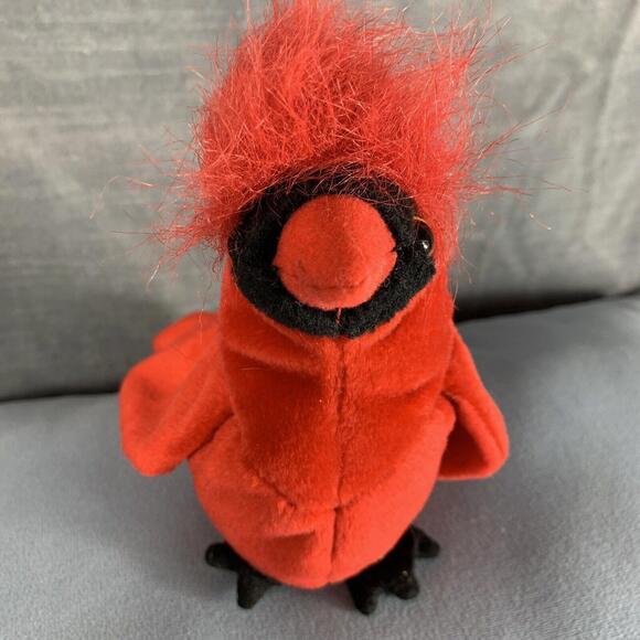 Toys | Ty Beanie Babies Mac The Red Cardinal 1998 Stuffed Plush Bird ...